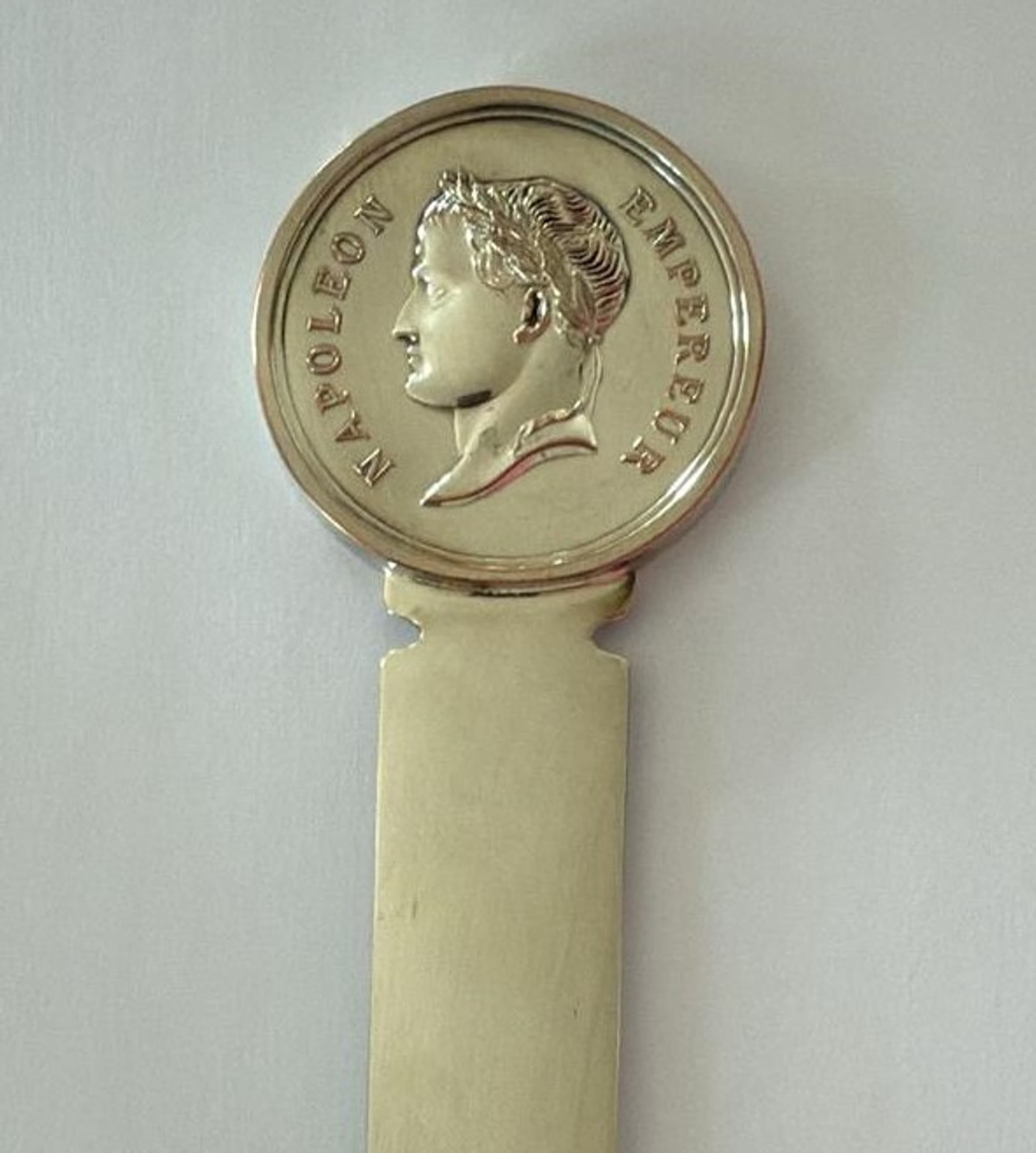 CHRISTOFLE SILVER-PLATED LETTER OPENER AND BOOKMARK WITH A PROFILE OF ...